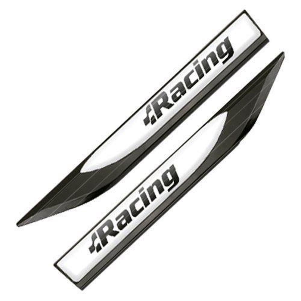 PAR - Adesivo Plástico Injetado para Carro - Racing (Preto)