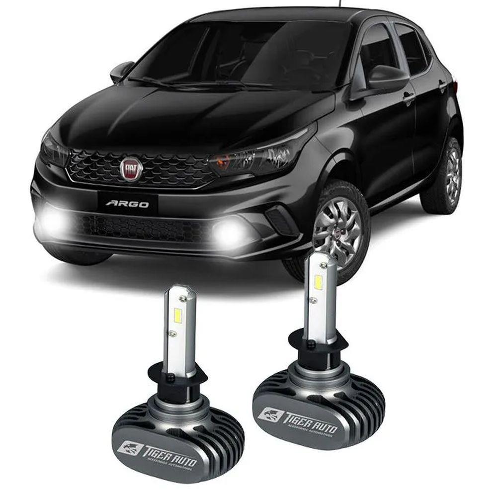 Kit Lampada Led Farol Milha Fiat Argo 2018 2019 2020 4000 lumens 12V ...