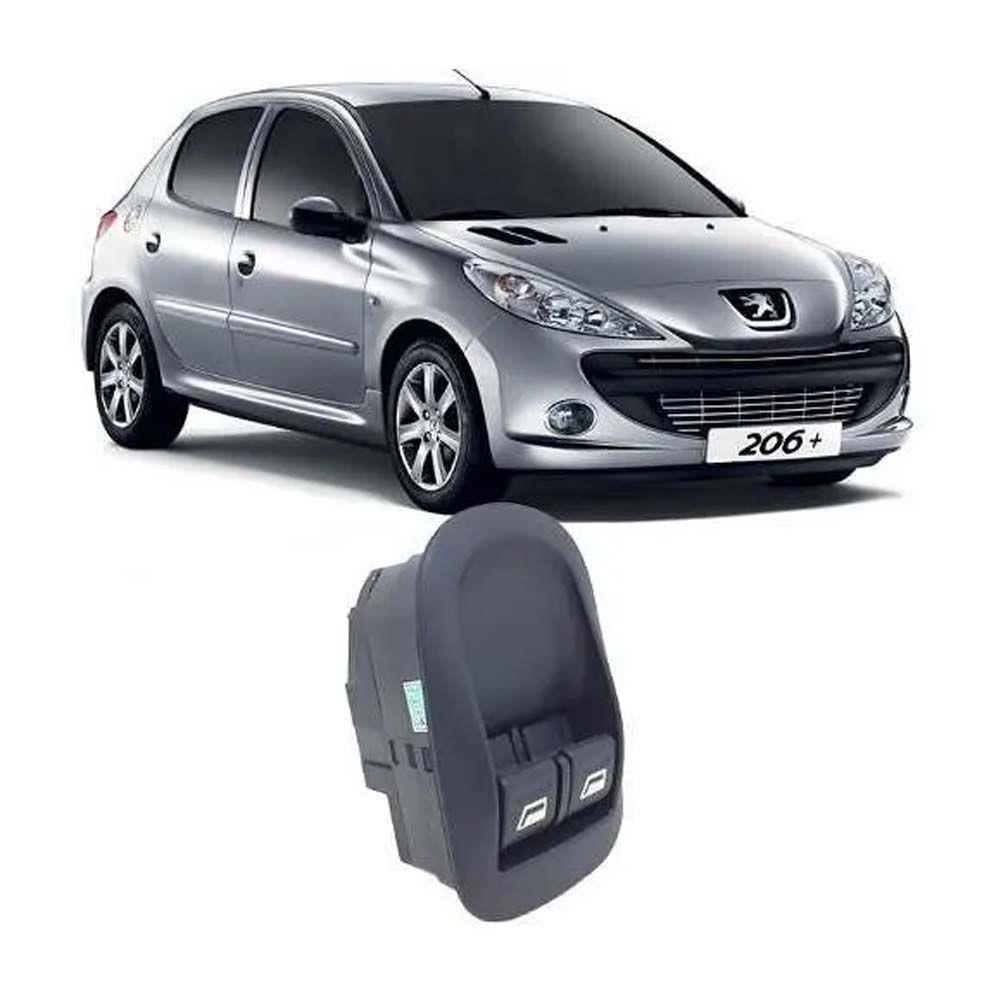 Botão Vidro Elétrico console Central- Peugeot 206 Duplo 1999 Até 2015