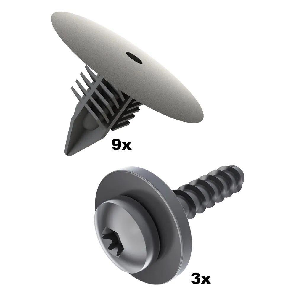 Kit Presilha Fix. Manta Capô Megane 2005 a 2013