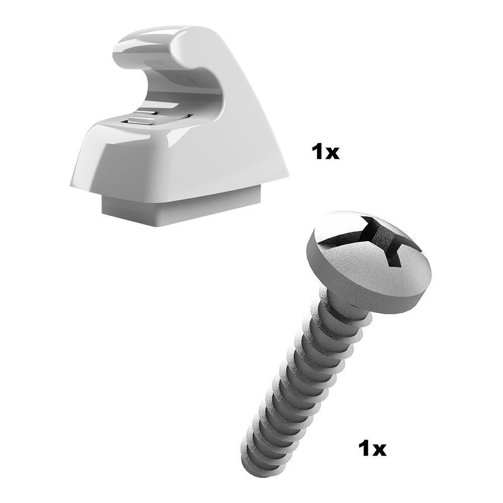 Kit Presilha Fix. Suporte Quebrasol Prisma 2013 a 2019 Gelo