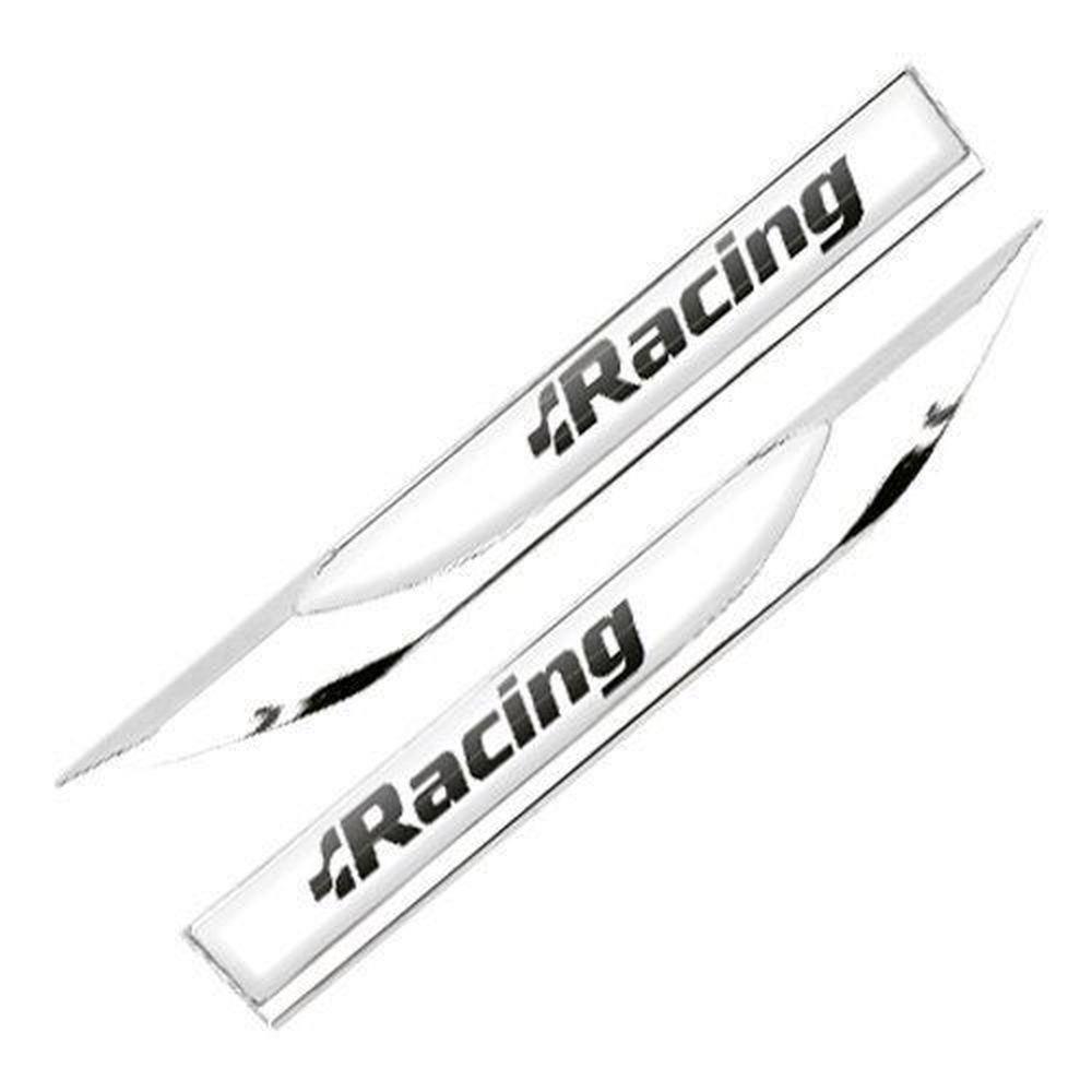 PAR - Adesivo Plástico Injetado para Carro - Racing (Preto)