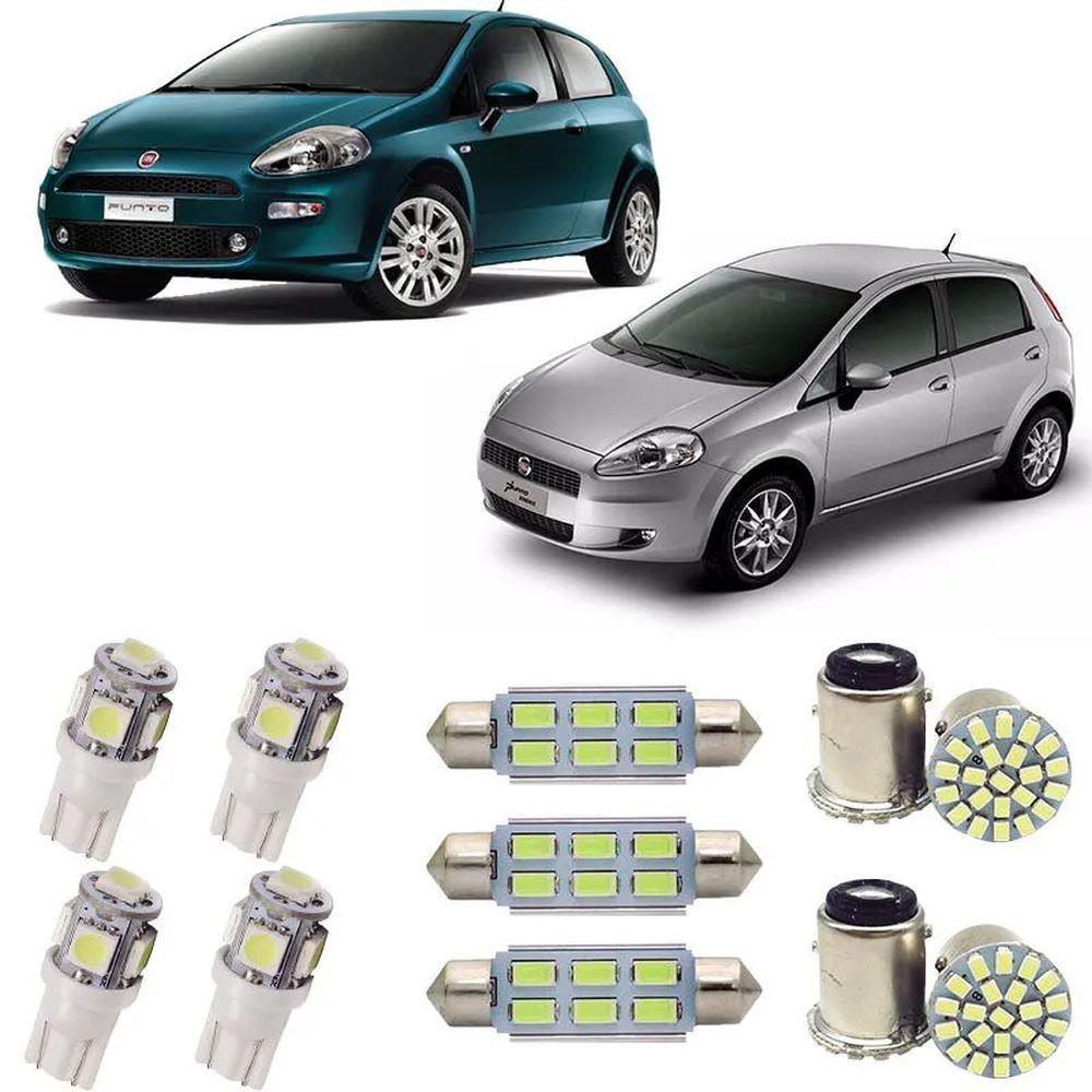 Kit Lâmpadas de Led Pingo Punto 2008 2009 a 2018 2019 Teto Ré Placa ...
