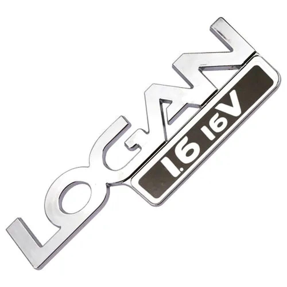 Emblema Adesivo Logan 1.6 16V 09/12 Cromado
