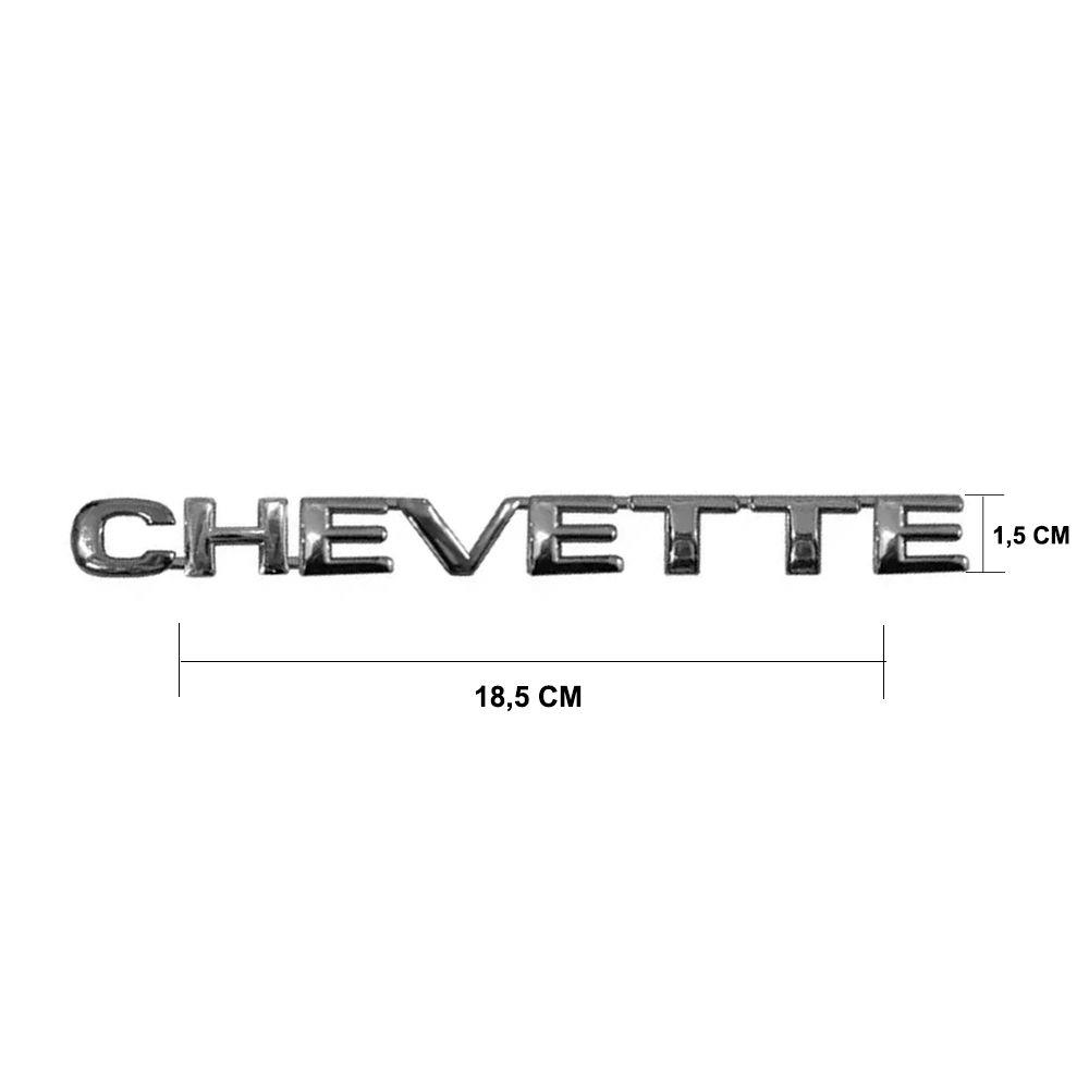 Emblema Adesivo Chevette Chevrolet 96/... Cromado
