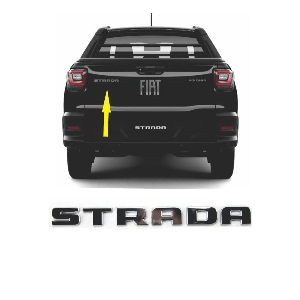 Emblema Letreiro Strada 2021 a 2023 - cromado - Tampa : Acessórios ...