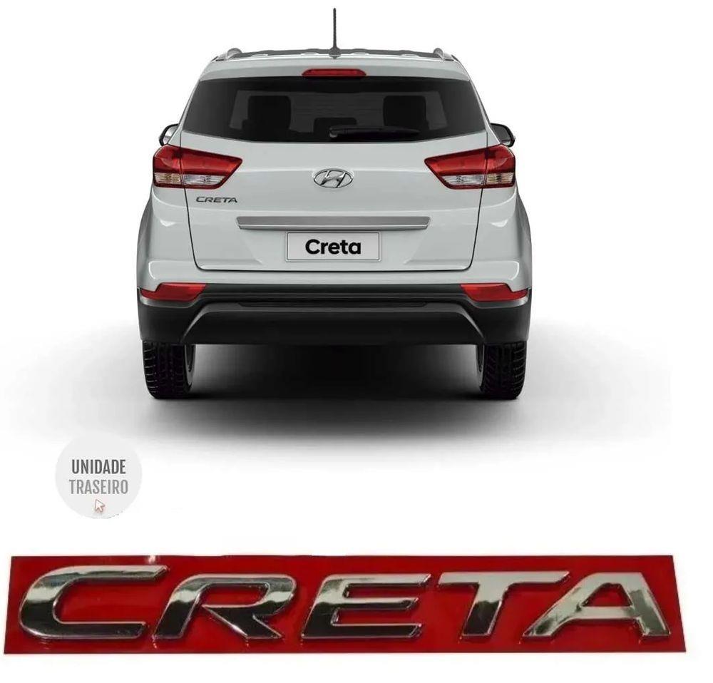 Emblema Adesivo Creta 17/19 188x21mm Hyundai Cromado