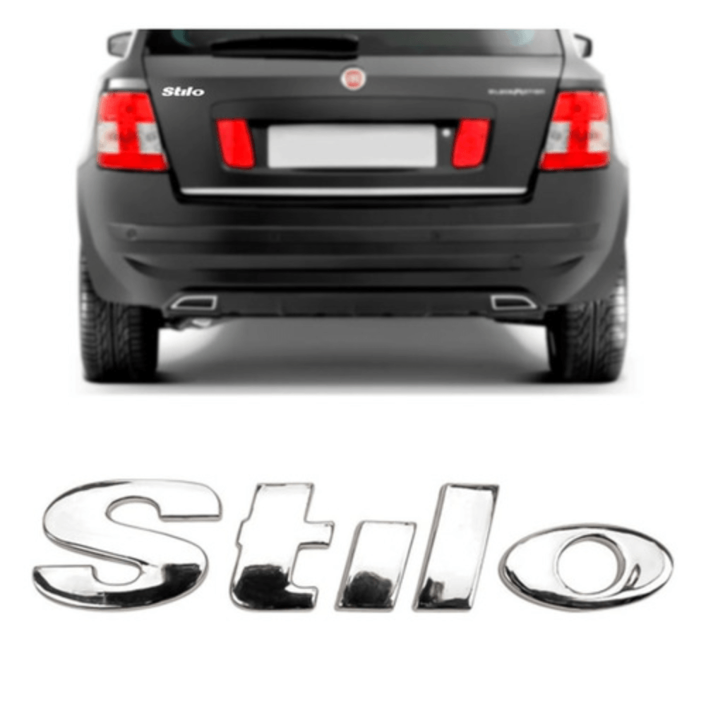 Emblema Adesivo Stilo 00/... Fiat Cromado