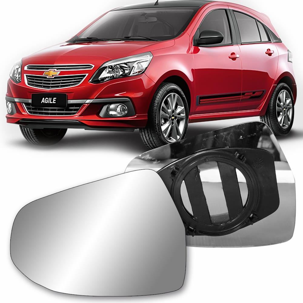 Lente Espelho Retrovisor Agile Montana 2011 2012 2013 2014 2015 Subconjunto
