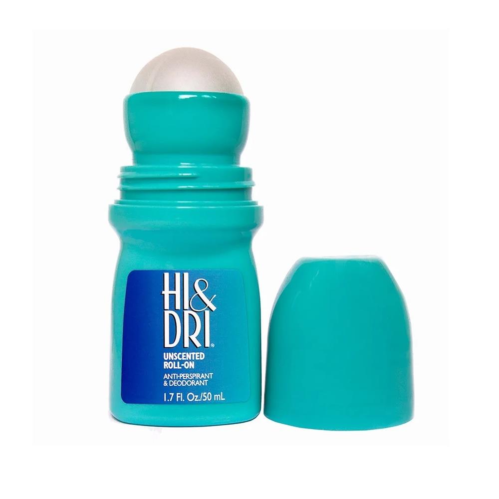 Desodorante Antitranspirante Roll-On Hi & Dri Unscented Sem Perfume ...