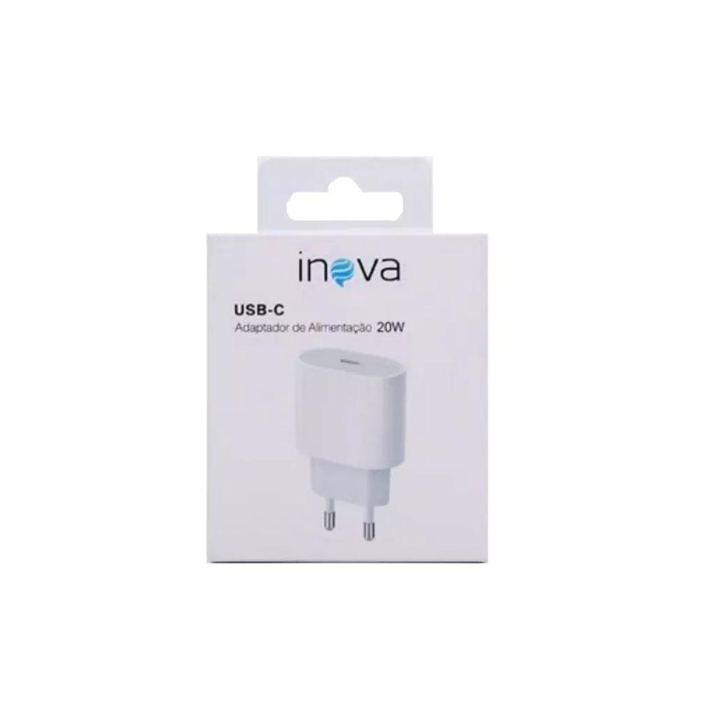 Carregador INOVA - SÓ FONTE USB-C - 20W - CAR-0094-F : ACESSÓRIOS DE CELULAR - CARREGADORES ...