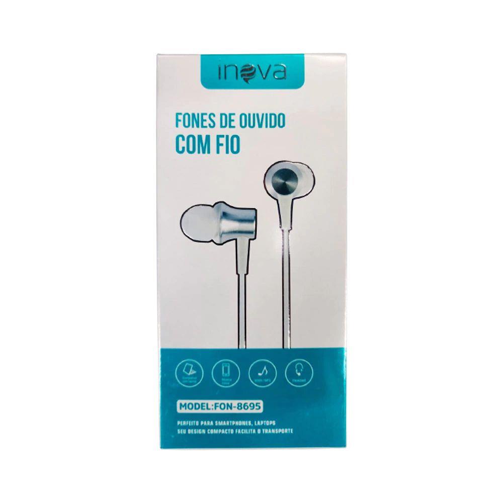 Fone INOVA - P2 - Com Microfone - FON-8695 : ÁUDIO - FONES - P2 : Inova ...