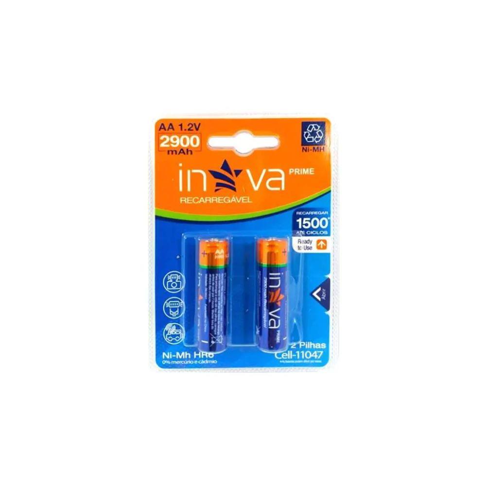 Pilha Recarregável - INOVA - AA Cartela 2 Uni - CELL-11047 : PAPELARIA ...