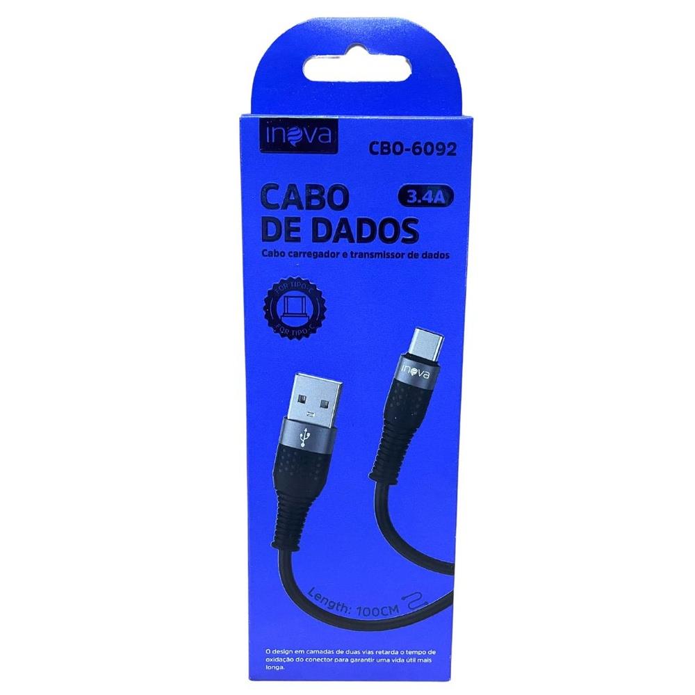 Cabo INOVA - USB TYPE C- 3.4A - 1 Metro - CBO-6092