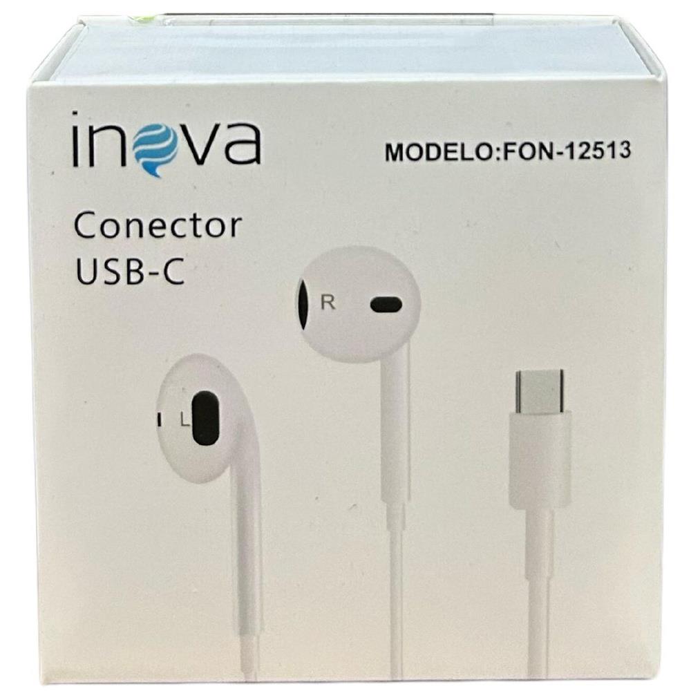 Fone INOVA - Type C - Com Microfone - FON-12513