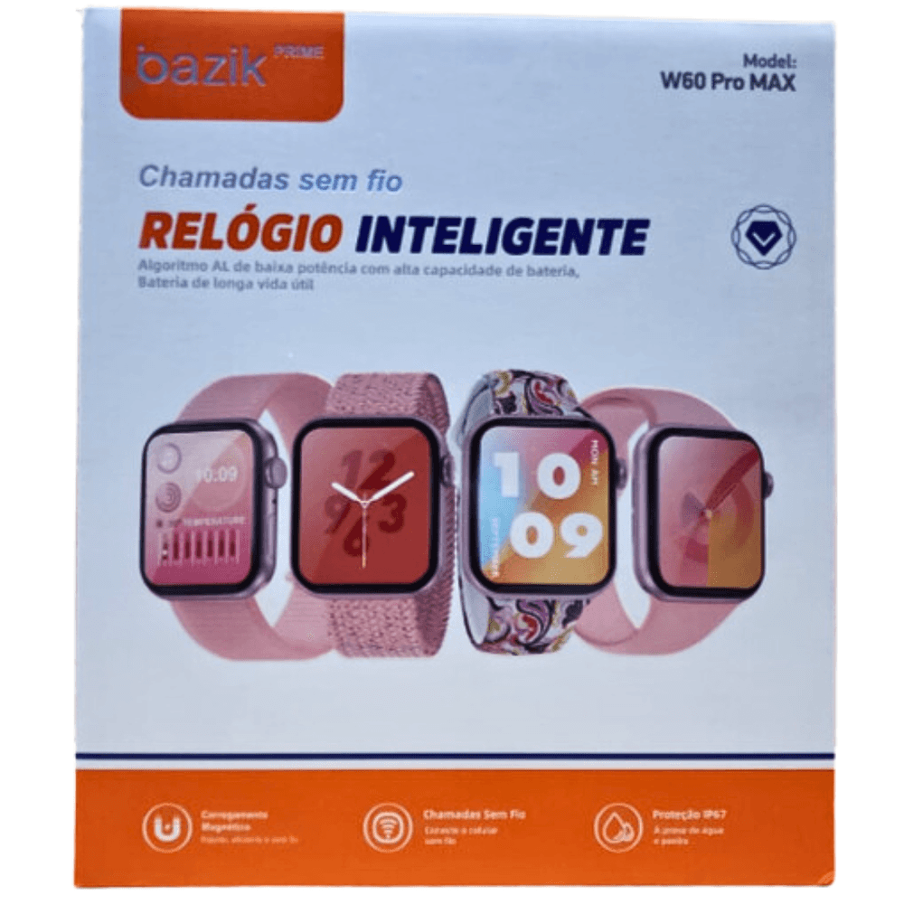 Relógio Digital Smartwatch 9 MINI - Basik W60 Pro MAX