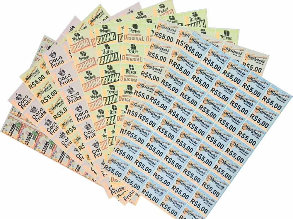 Ficha de Bar Tickets 42x38mm : Ficha de Bar ( Ticketes ) : Allfix Print