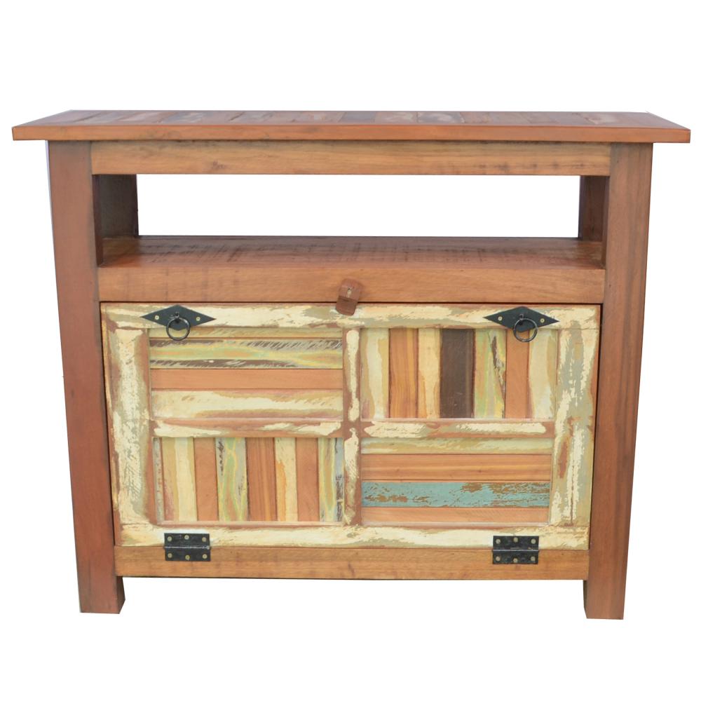 Rack diamantina (60075) Rack Tv com vão e porta alçapão