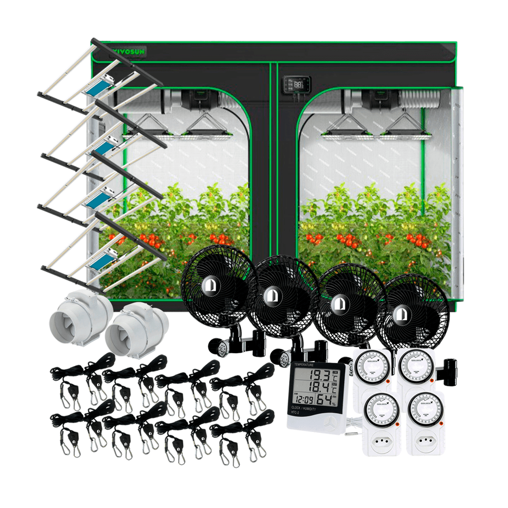 Kit de Cultivo Estufa 240x240x200 + 4x Painel Quantum Barra PL480 watts ...