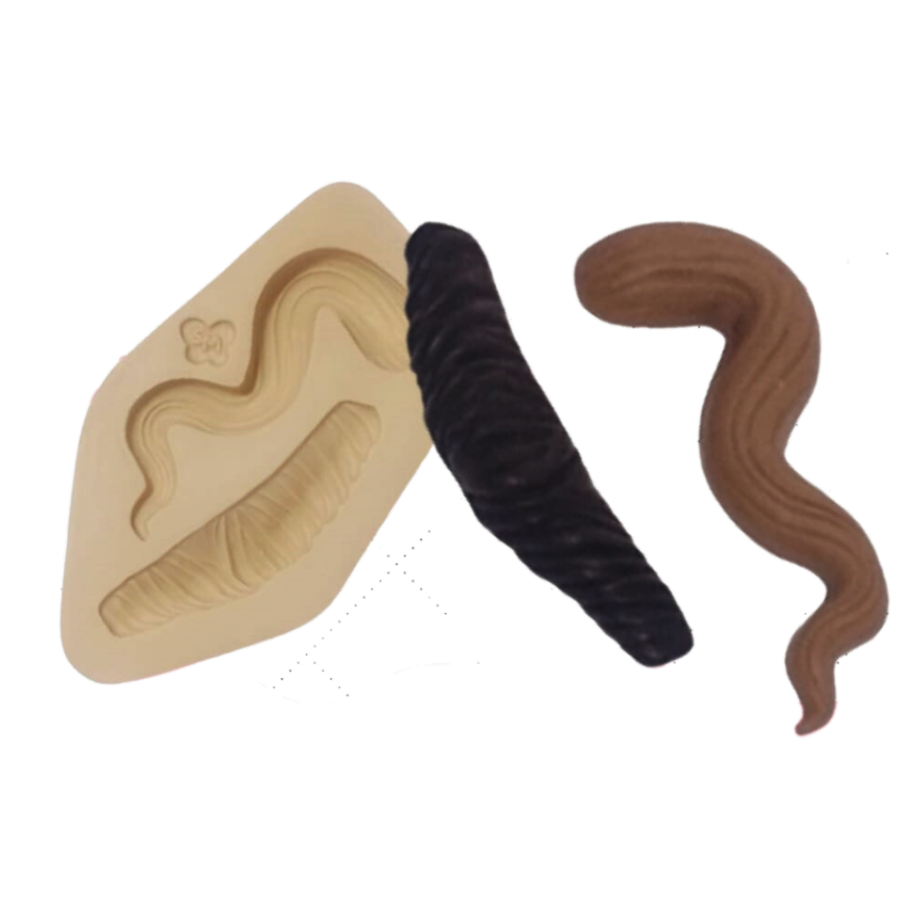 Molde de Silicone Cabelo Toy 3- Mecha Dupla - Cód 1135 : Moldes de ...