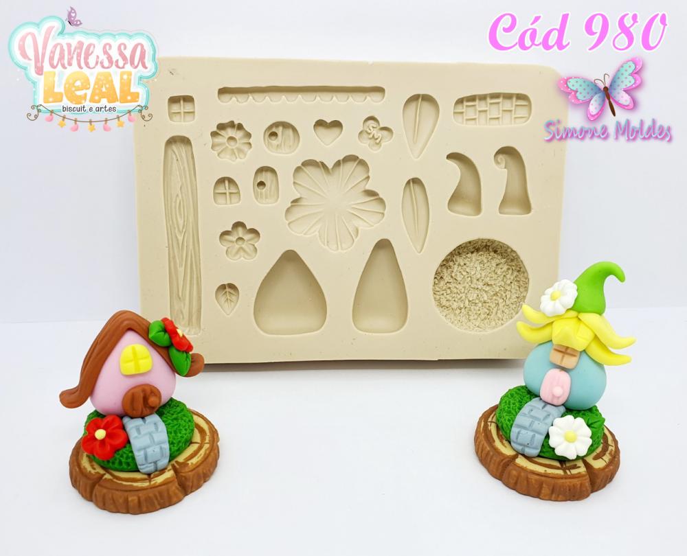 Casinhas de fada da van : Moldes de Silicone