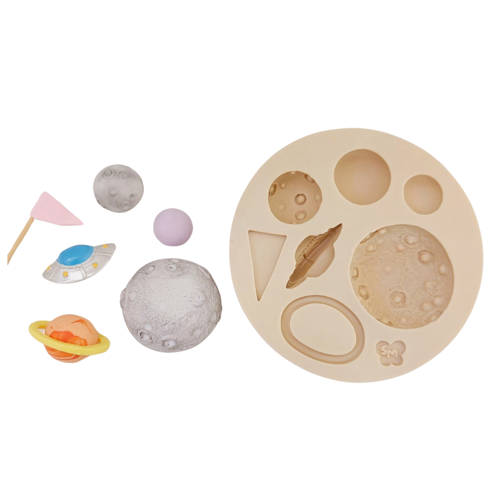Planetas - cod 1440 : Moldes de Silicone - Diversos : Simone Moldes