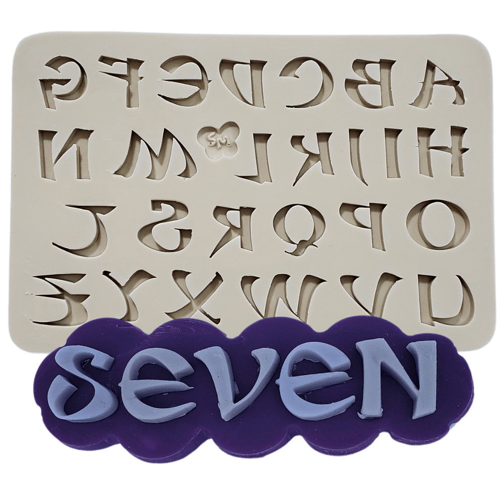 Molde de Silicone Alfabeto seven - cod 1575 : Moldes de Silicone em ...