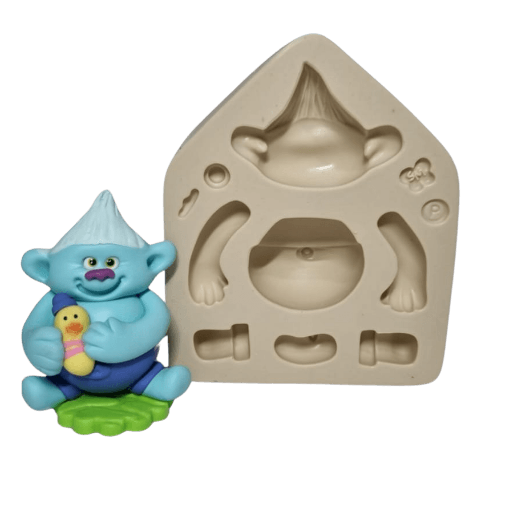 Molde de Silicone Big Trolls Paixão - P - Cód 1313 : Moldes de Silicone ...