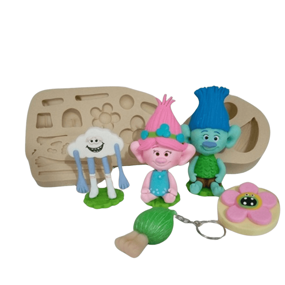 Molde de Silicone Trolls da Paixão - Cód 364 : Moldes de Silicone ...