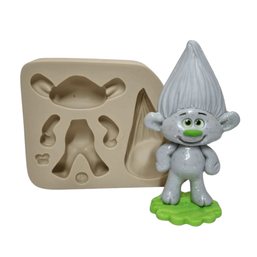 Trolls Paixão Glitter - P : Moldes de Silicone Para Artesanato e ...