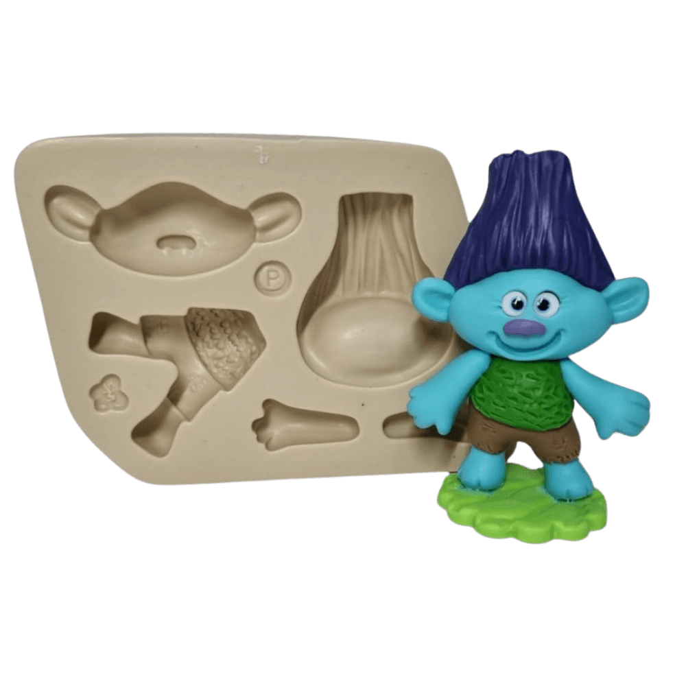 Molde de Silicone Trolls Paixão Paranoico - P - Cód 1311 : Moldes de ...