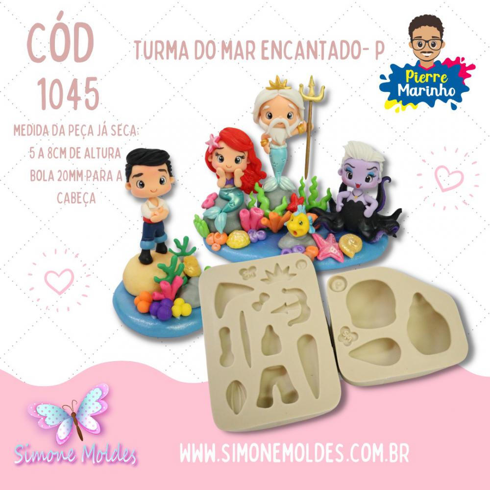 Turma do mar encantado - P : Moldes de Silicone - Coleção Pierre ...