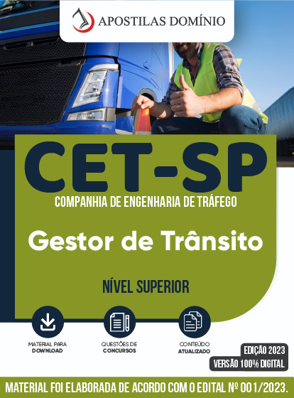 Apostila CET-SP 2023 - Gestor de Trânsito